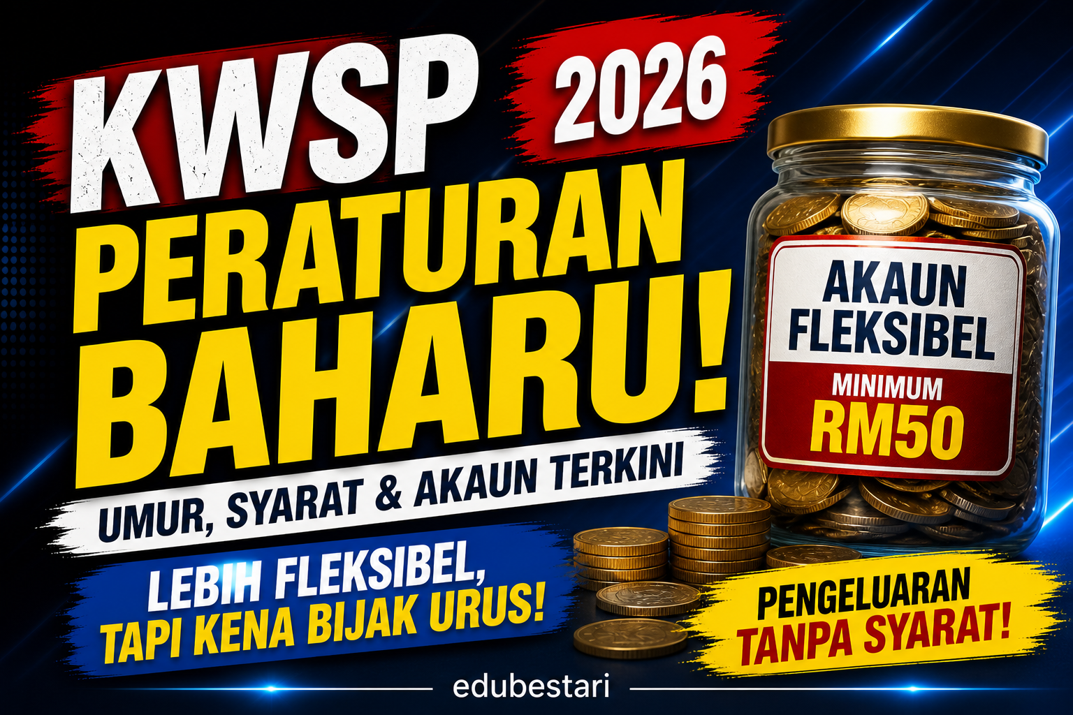Umur Pengeluaran KWSP 2026: Ini Peraturan Baharu Akaun Fleksibel ...