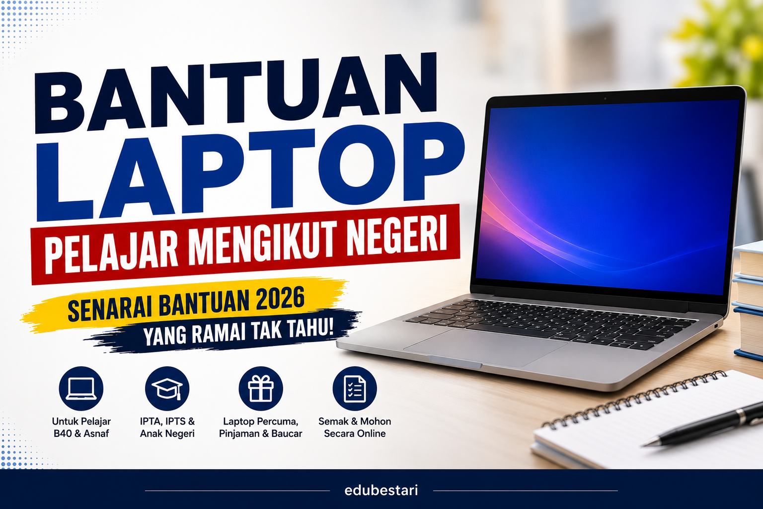Senarai Bantuan Laptop Pelajar Mengikut Negeri 2026: Ramai Masih Tak ...